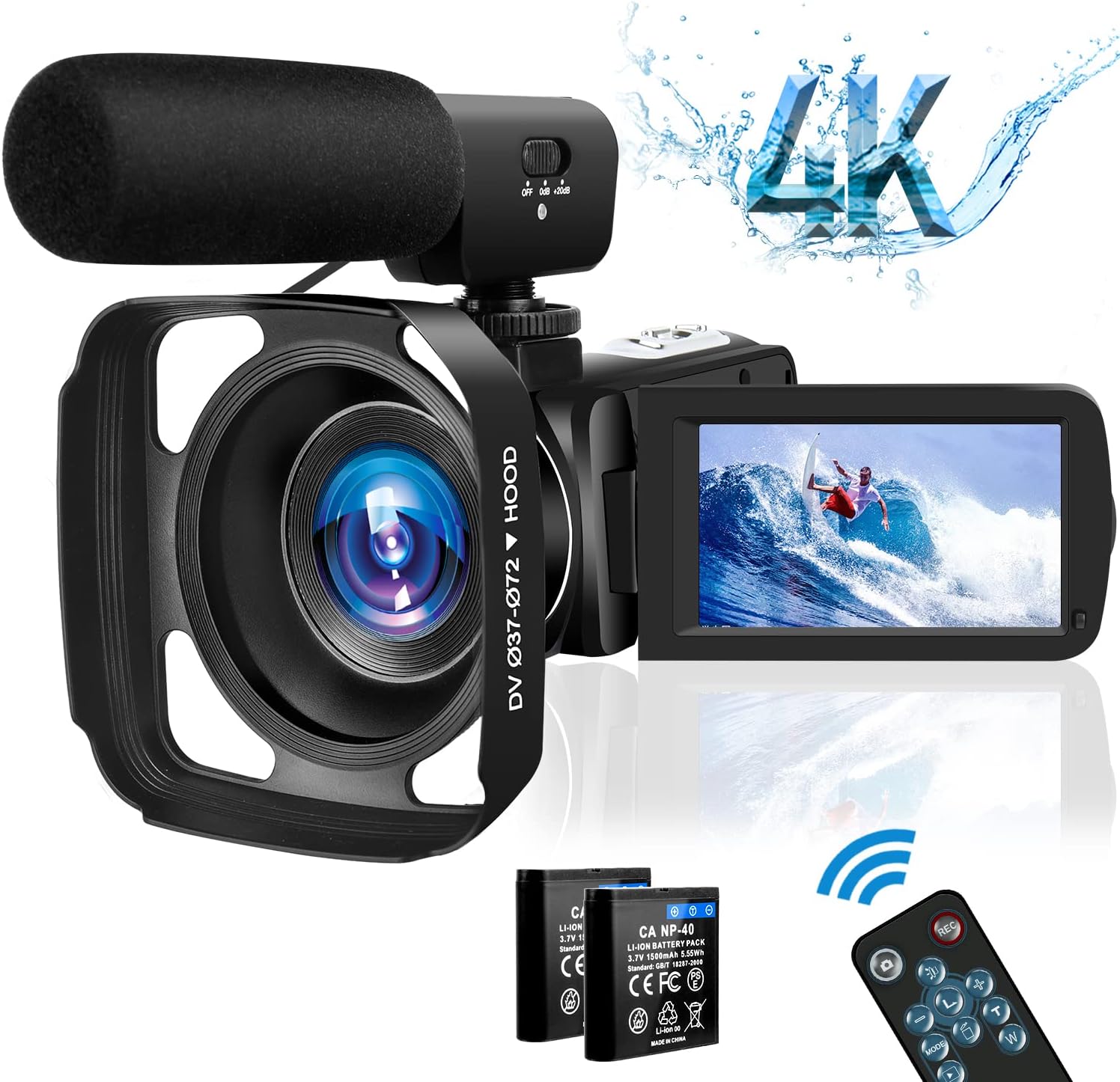 Amazon.com : Yisence Tech Video Camera 4K Camcorder Vlogging Camera for ...