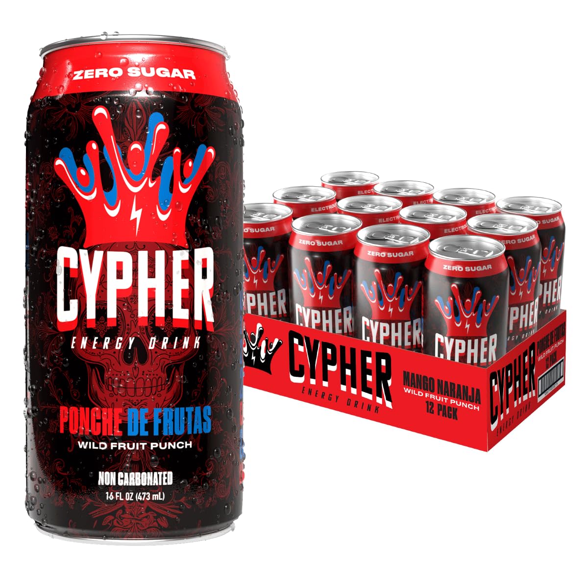 Amazon.com : Cypher Sugar Free Energy Drink, Wild Fruit Punch – Non ...