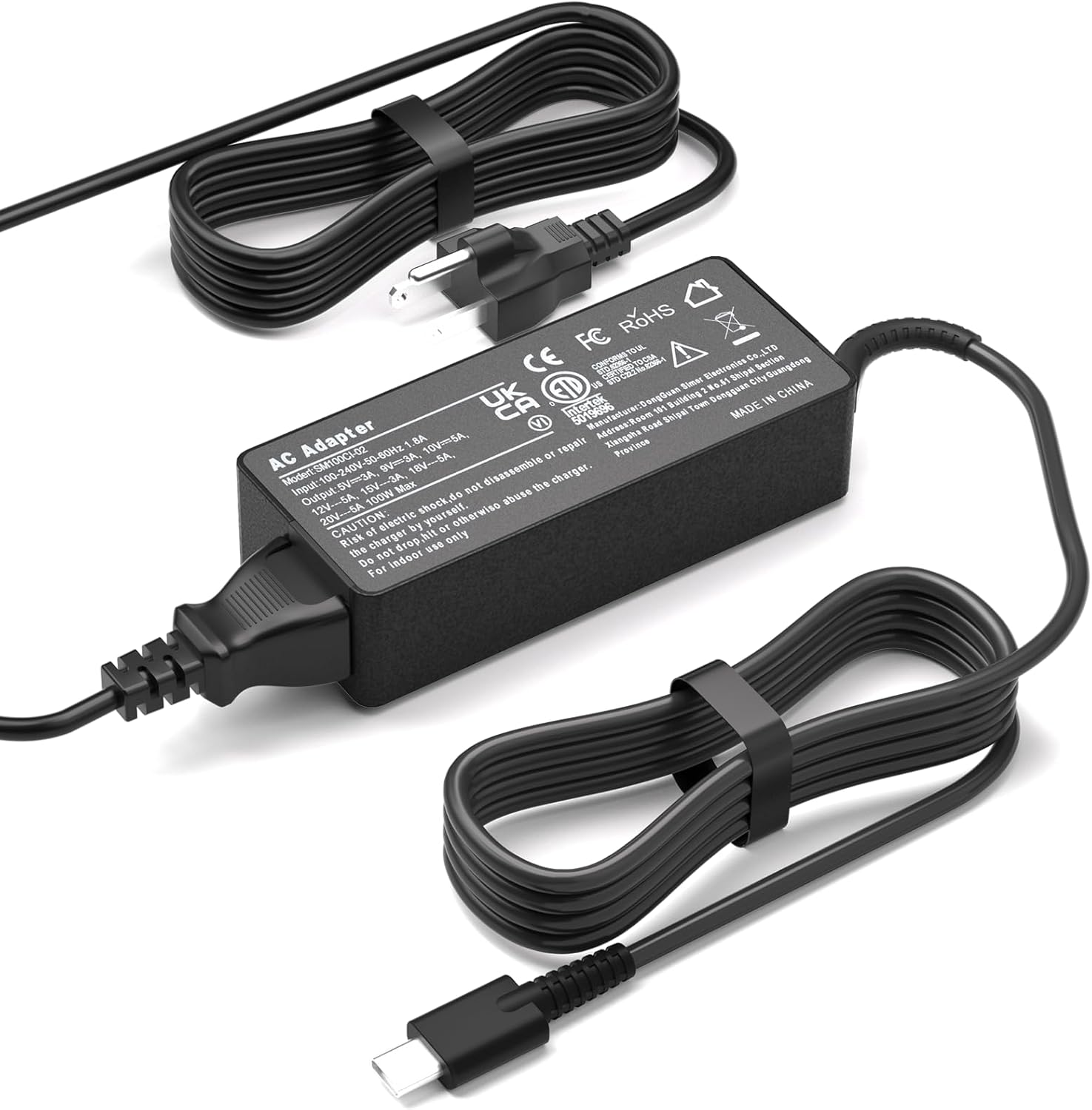 100W USB C Charger-USB-C-Laptop-Charger - Fast Charging for Lenovo ...