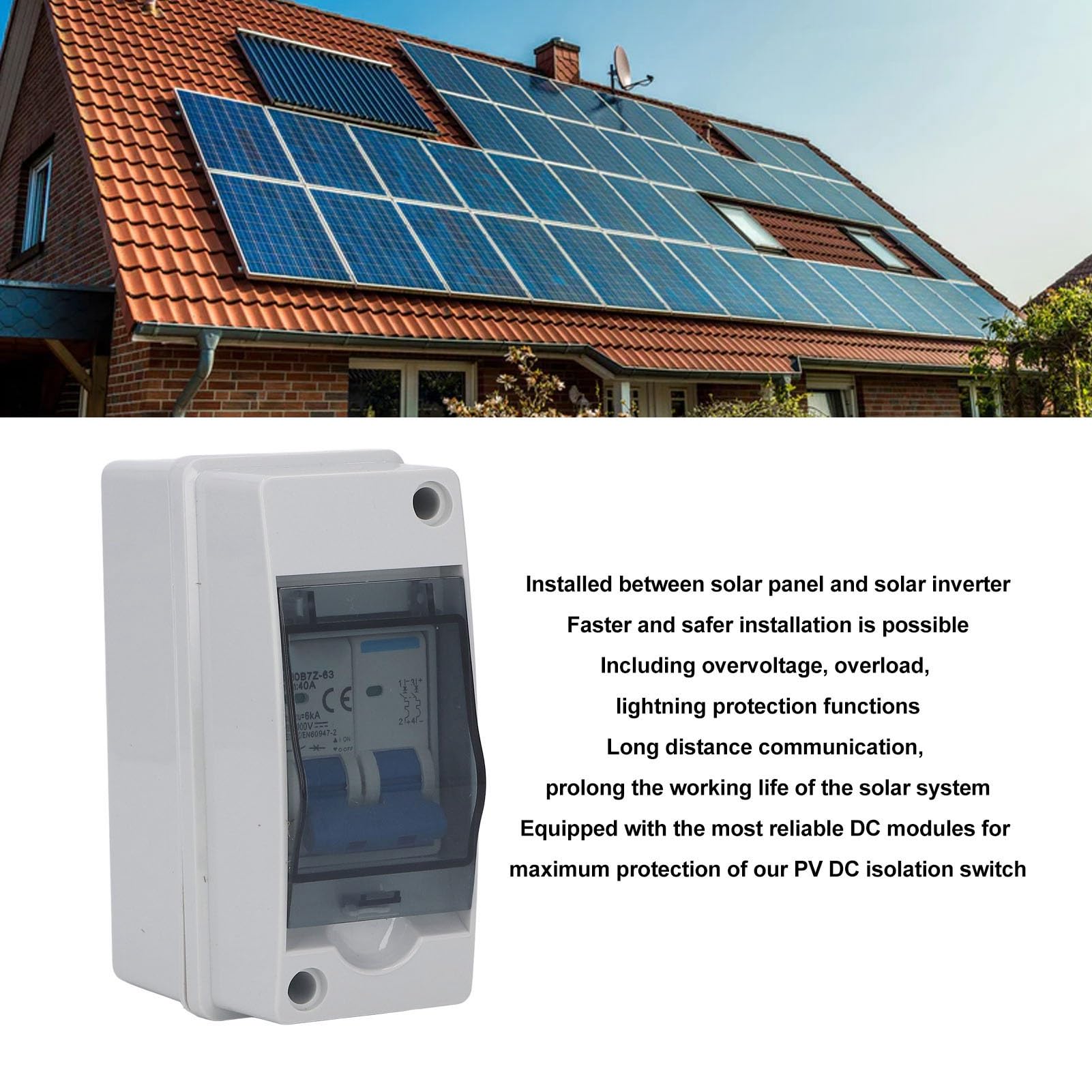 Snapklik.com : CYTGOUPER DC Disconnect Switch Solar Switch,1000V 40A ...