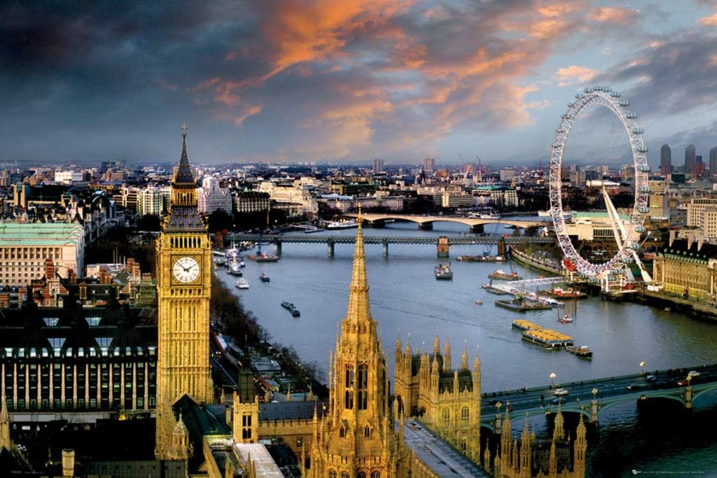 Amazon.com: gb Henry Reichhold London from The Thames River Photography ...