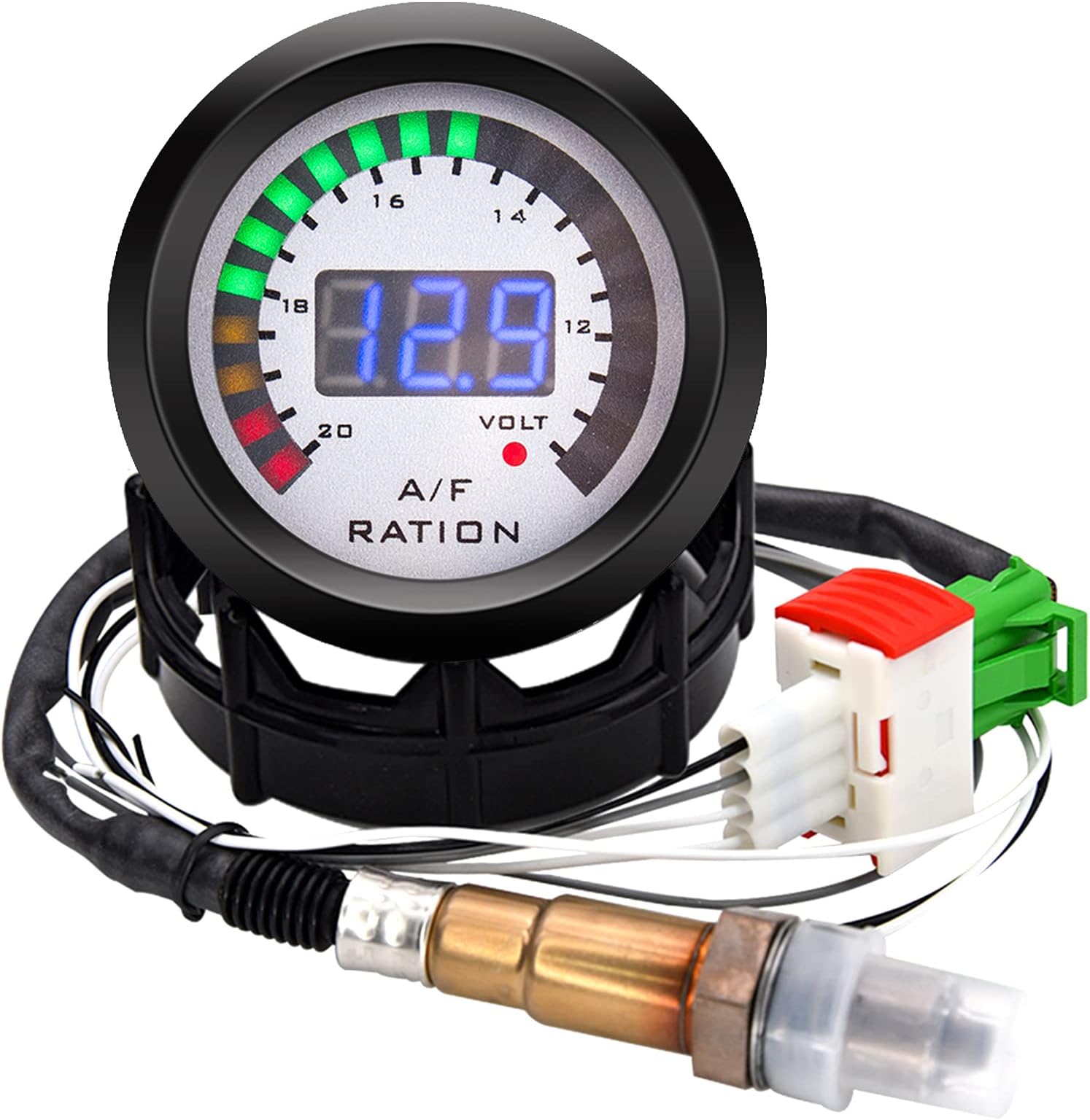 Amazon.com: ARTILAURA 2-1/16" 52mm LED Digital Air/Fuel Ratio Gauge ...