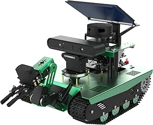 Amazon.com: Yahboom Raspberry Pi 4B AI Robot ROS Tank Kit Transbot con ...