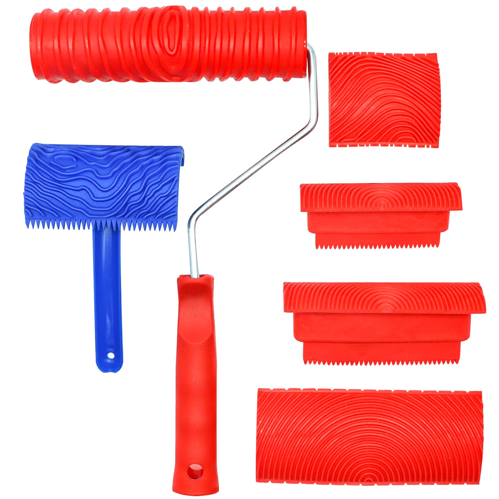 Wood Graining Tool Set 6 PCS Wood Grain Painting Tool Kit Natural Wood ...