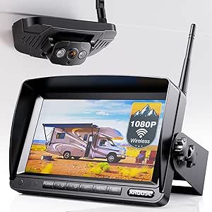Amazon.com: Xroose Wireless Backup Camera, 1080P 7 inch Monitor Rear ...