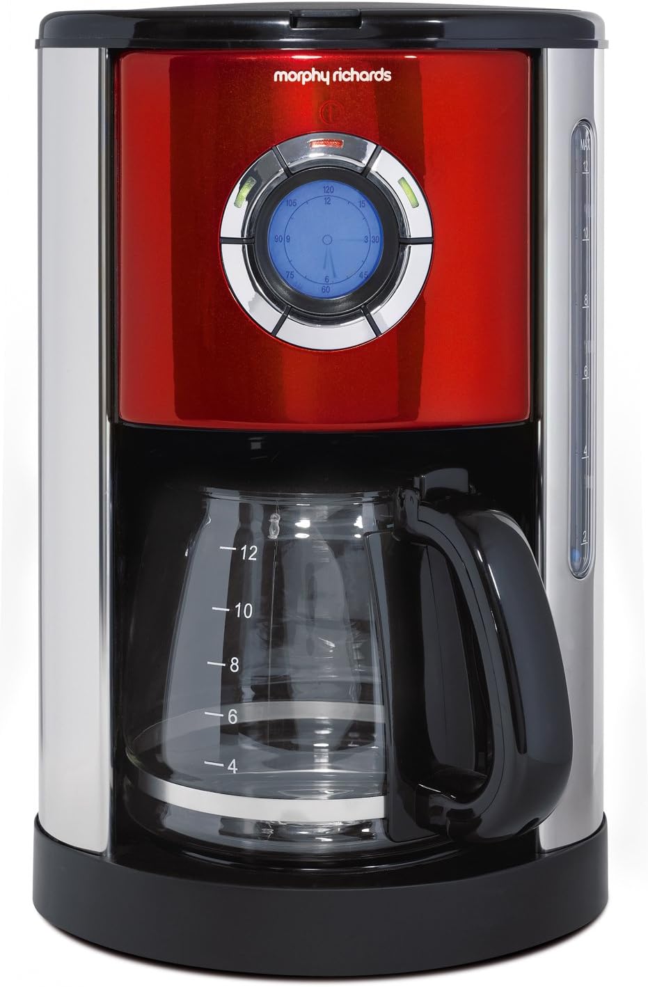 Morphy Richards Accents 47094 Digital Filter Coffee Maker, Red : Amazon ...