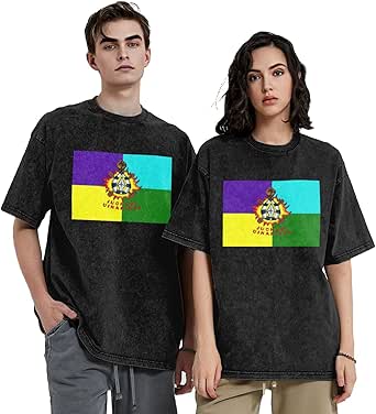 Bandera Purépecha T Shirt for Men's Womens Vintage Washed Casual ...