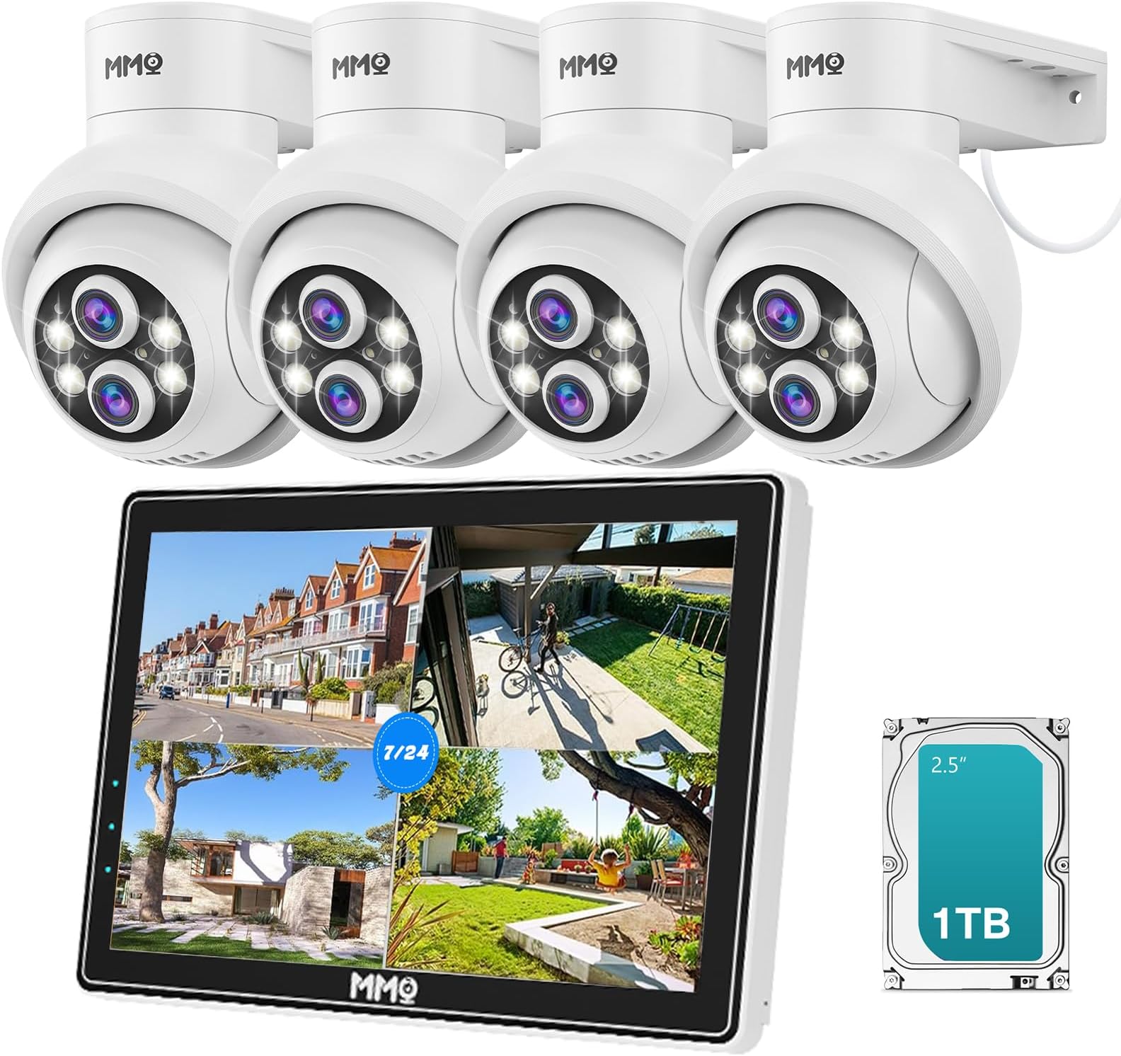 Amazon.com: Camcamp Wireless Security Camera System, Motion Detection ...