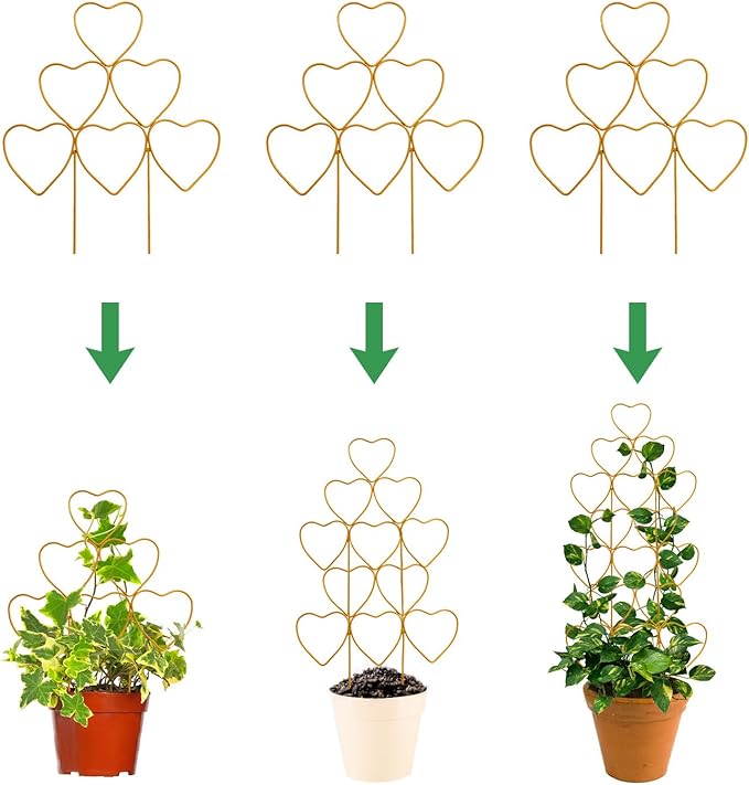 Amazon.com : Plant Trellis for Climbing Plants Indoor Outdoor, 3 PCS 28 ...