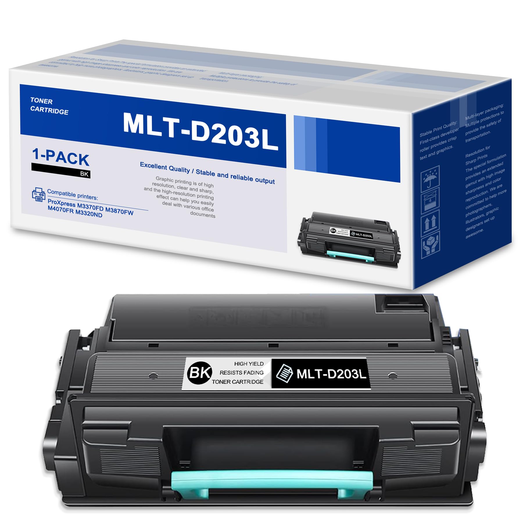 Amazon.com: MLT-D203L D203L High Yield Black Toner Cartridge Replacement for Samsung MLT-D203L ...