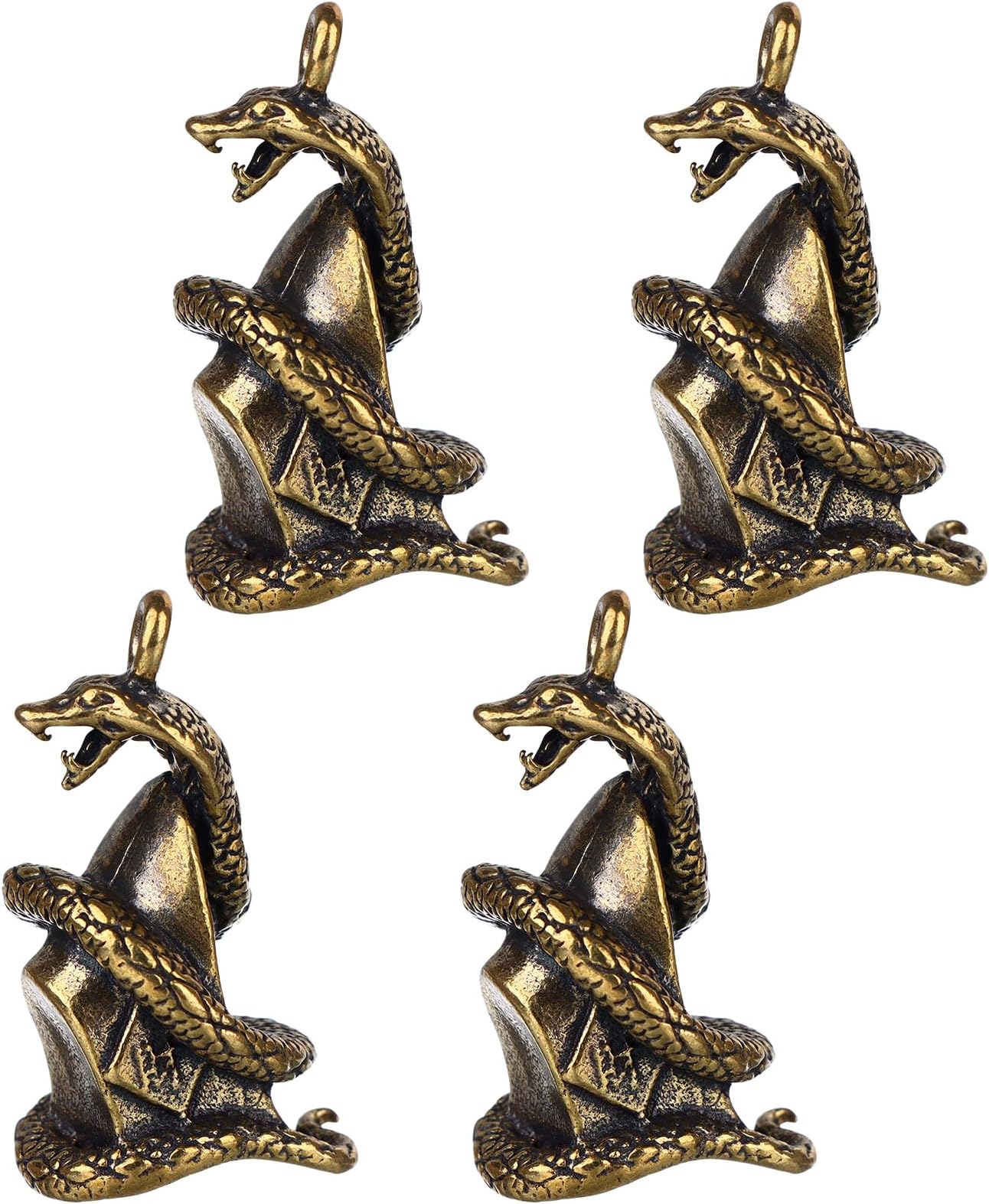 Amazon.com: Wooden Hand Carved Snake Figurine, Hinese Zodiac Snake ...