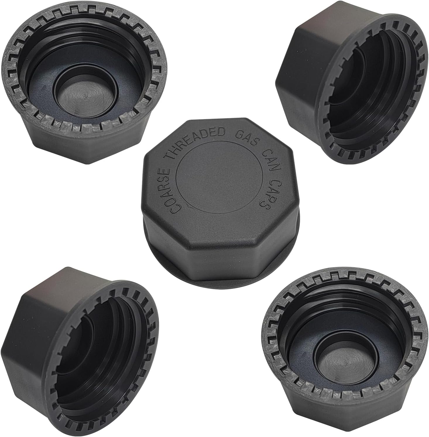 Amazon.com: Fesasn 5 Gallon Gas Can Cap Replacement, Fits Most 1/2/3/5 ...