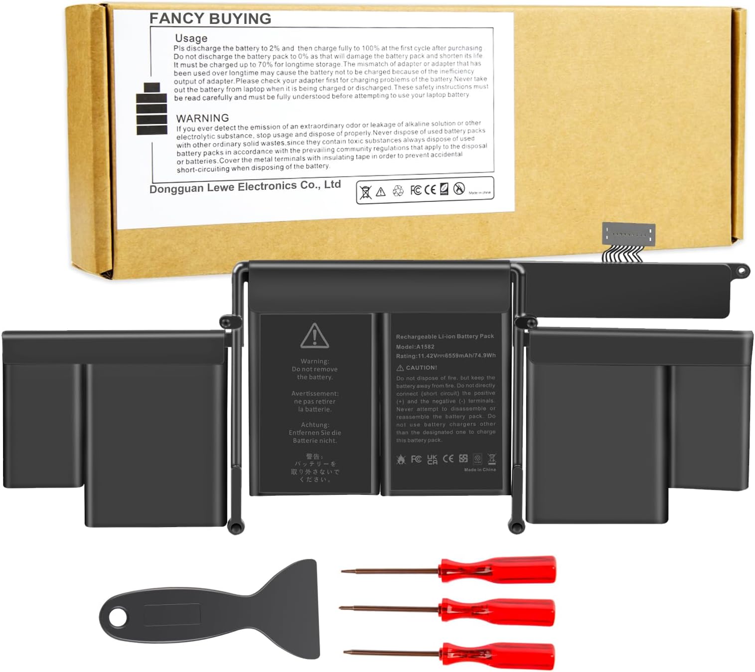 Amazon.com: A1708 A2159 A2289 A2338 Battery, Egoway Replacement Battery ...