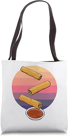 Amazon.com: Lumpia Rolls Funny Women Filipino Spring Roll Foodie Tote ...