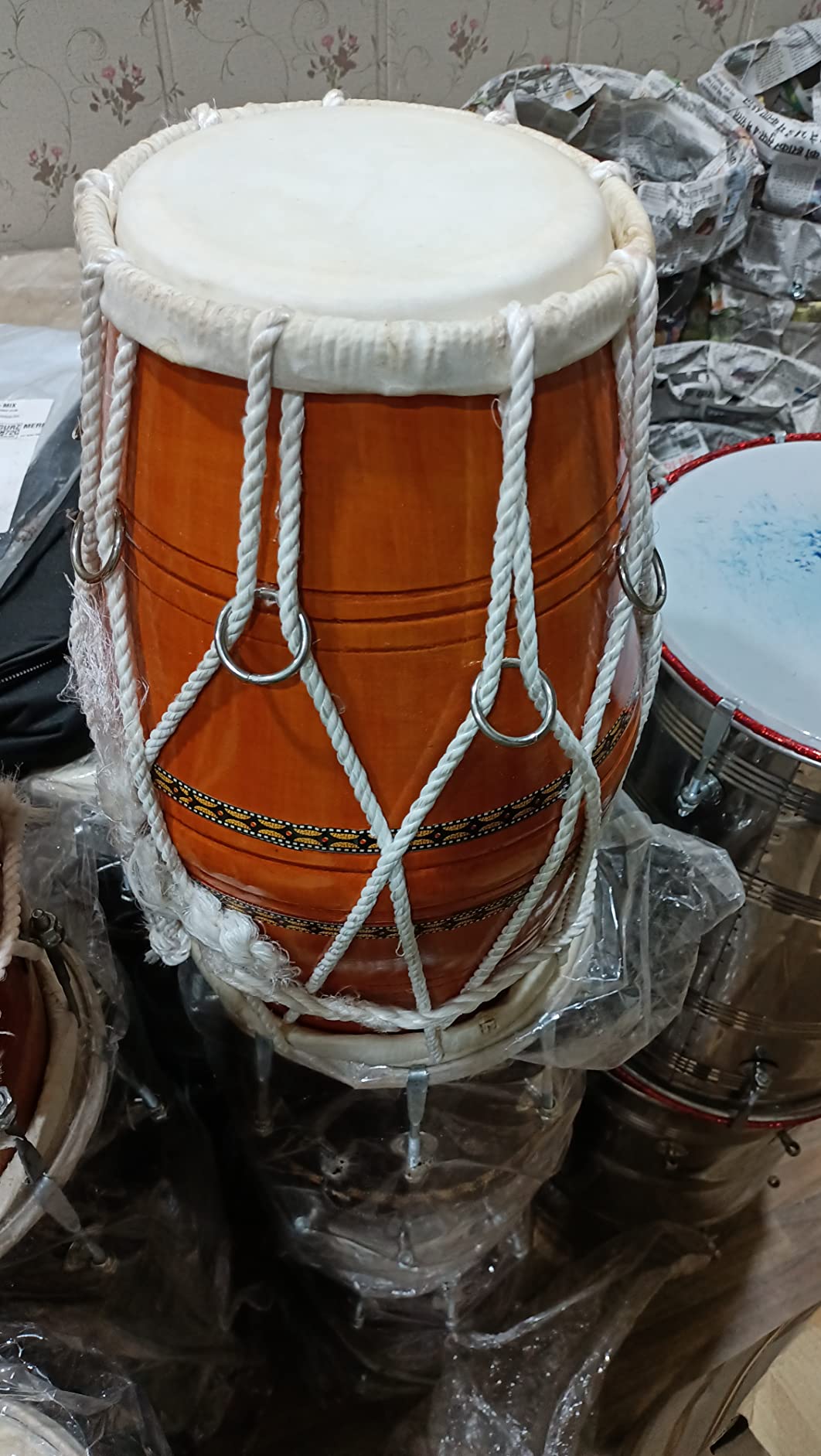 MUSIQAA JAHAN® PROFESSIONAL QUALITY DHOLAK DRUM~HAND MADE INDIAN ...