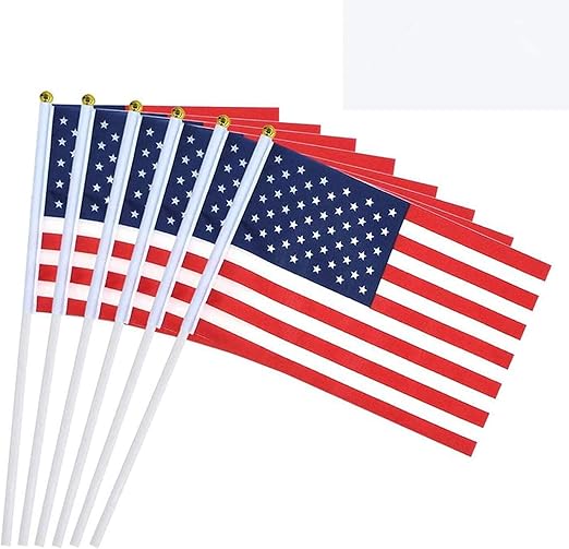 Amazon.com: YSJ USA Stick Flag American Flag Stick, US Flag Stick Stick ...