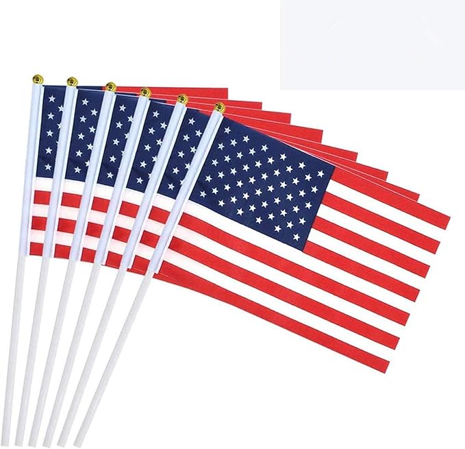 Amazon.com: YSJ USA Stick Flag American Flag Stick, US Flag Stick Stick ...