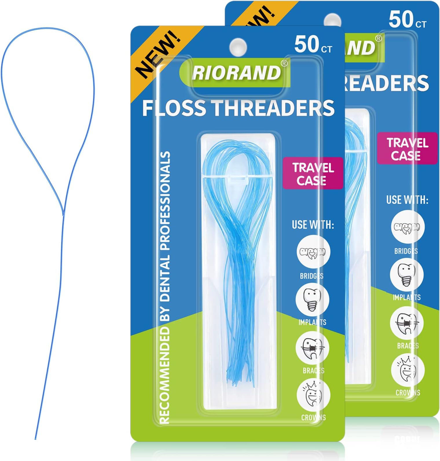 Amazon.com : GUM Eez-Thru Floss Threaders - 25 Pieces - 2pc : Health ...