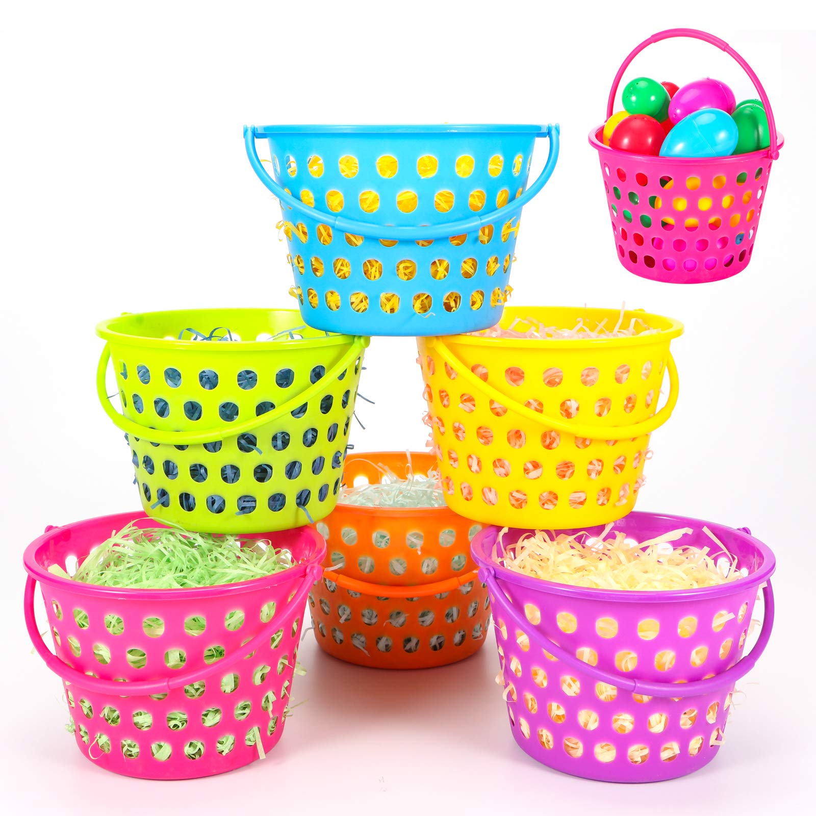 Plastic Easter Eggs In Grass