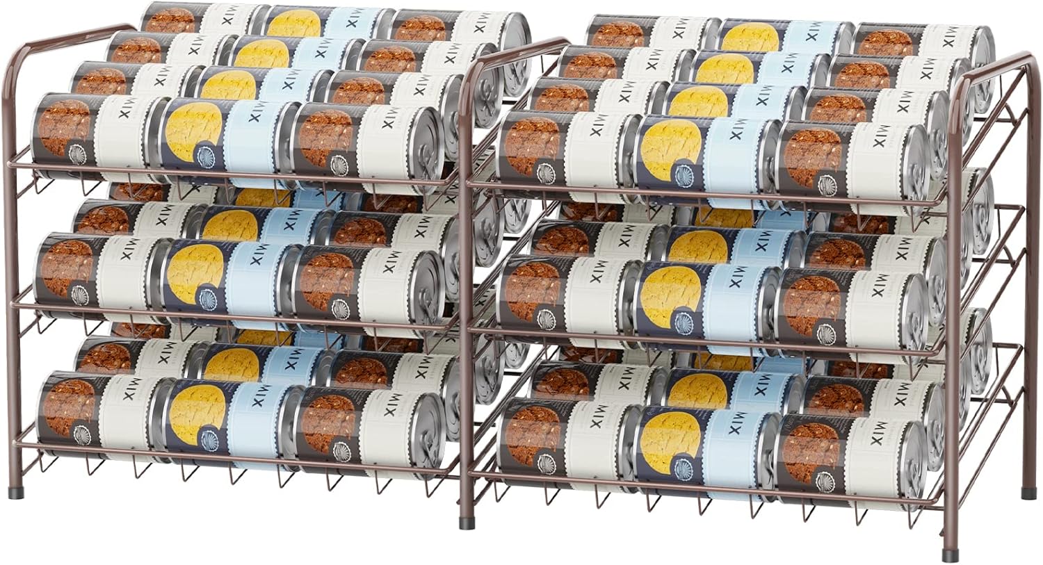 Amazon.com: BTY 3 Tier Metal Can Shelf Dispenser, 2 in 1 Can Organizer ...