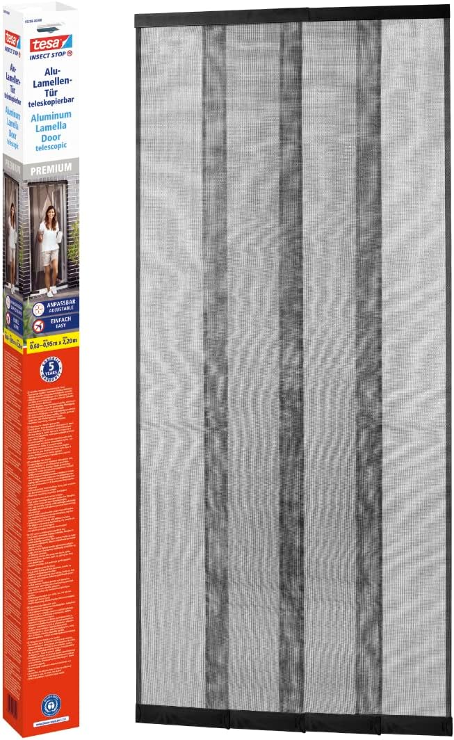 tesa Insect Stop - Extendible ALU Louvre Door - Insect Screen Curtain ...