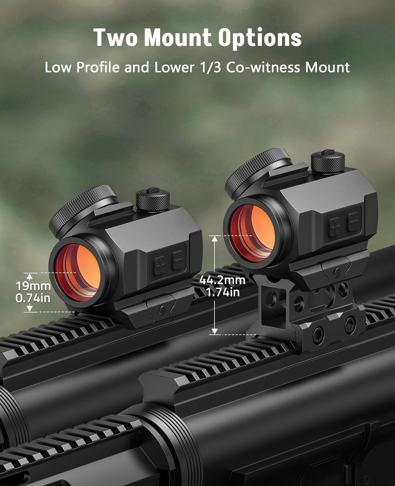 Snapklik.com : MidTen Rechargeable Red Dot Sight, 1x20mm 2 MOA Red Dot ...
