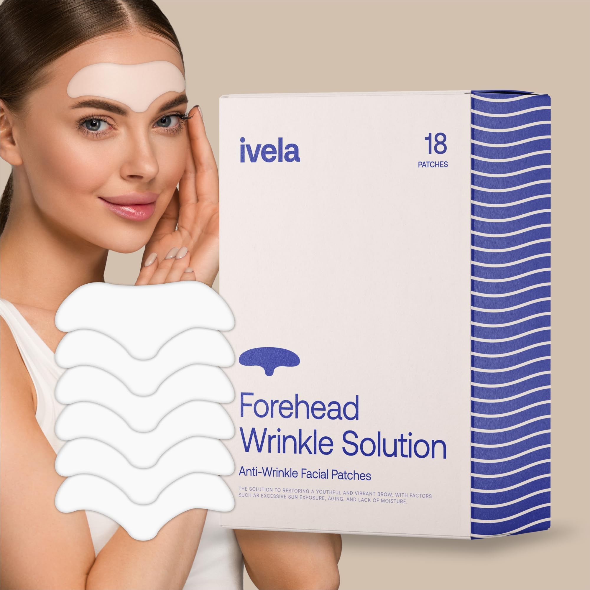 Amazon.com : Ivela Forehead Wrinkle Patches 18 Pack | Forehead Anti ...