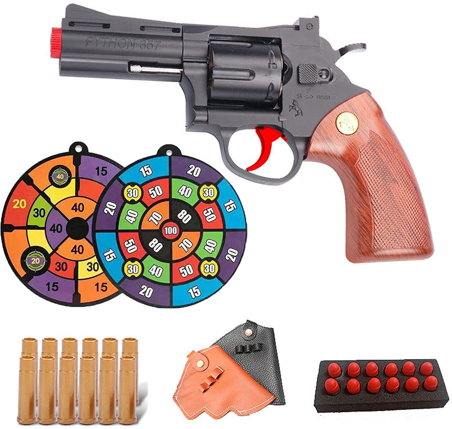 Buy Zhiqu-NB Classic Revolver Soft Bullet Toy , Revolver cowboy soft ...