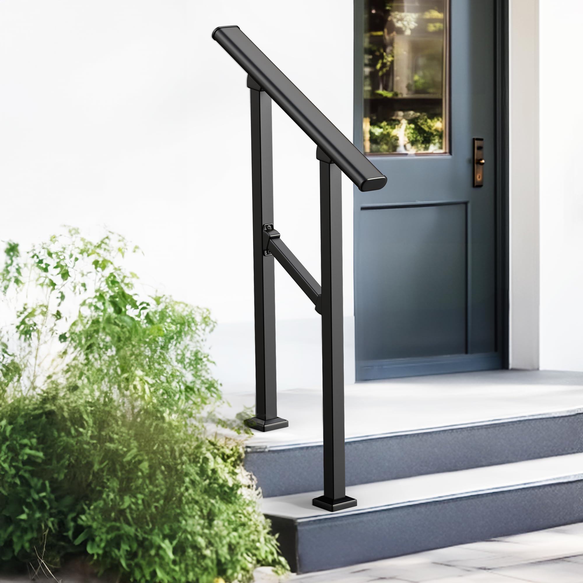 InstantRail 3-Step Adjustable Handrail (Black) - Amazon.com