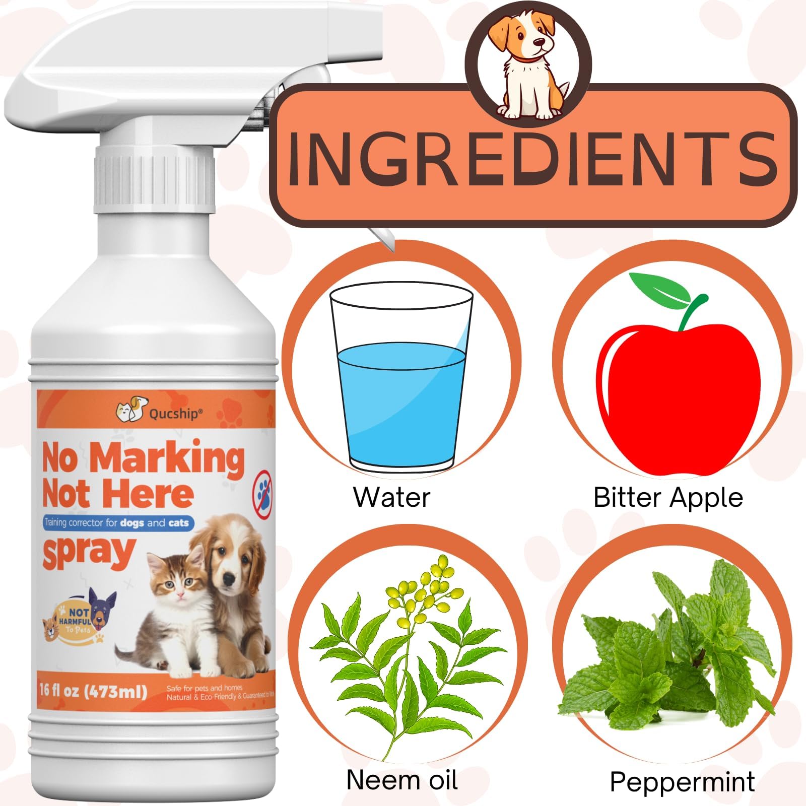 Snapklik.com : Qucship Not Here Dog Spray - A Convenient Way To Manage ...