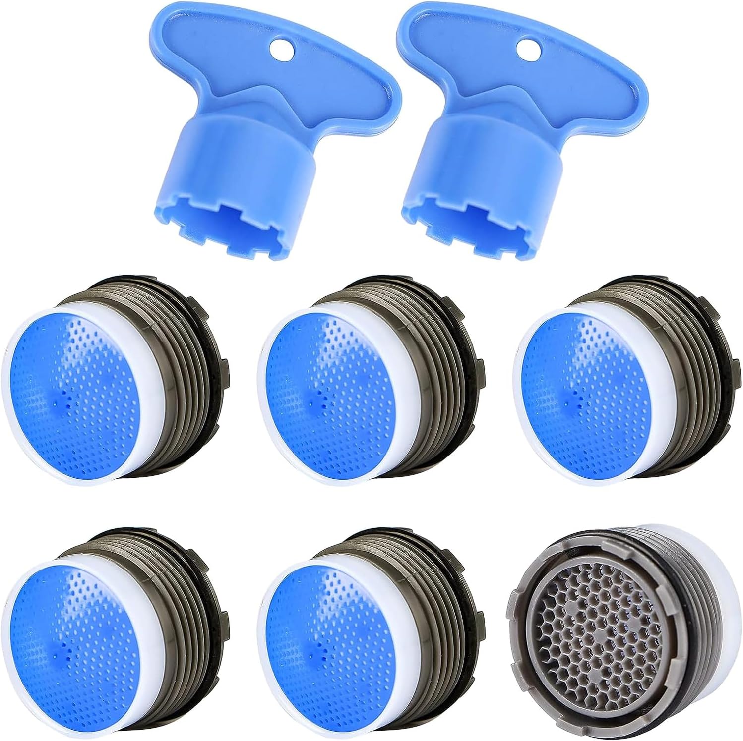 6 Pcs Faucet Caches Aerators SplashProof Tap Bubblers Water Saving ...