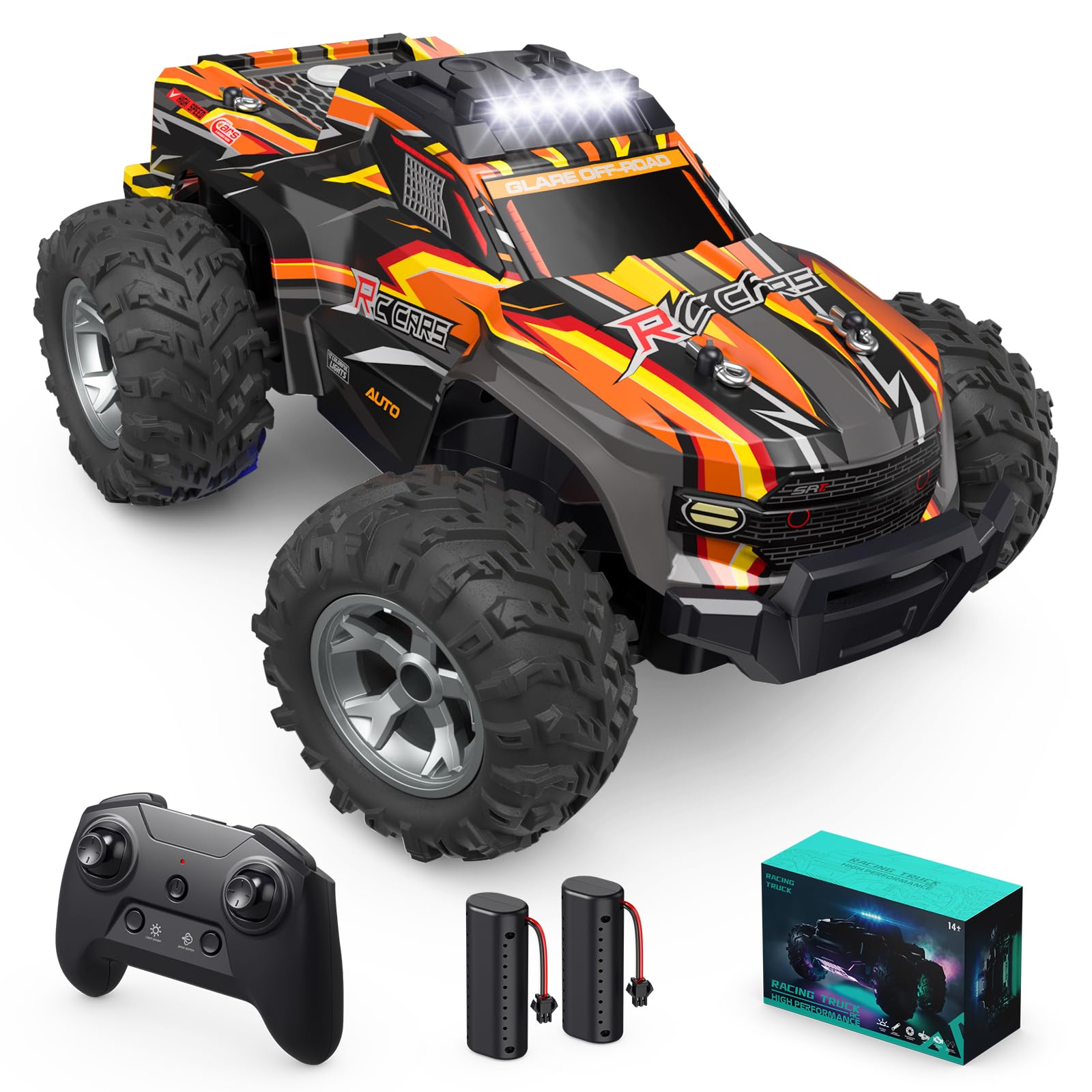 Amazon.com: Remote Control Car for Boys, 1:16 Scale All Terrain RC Cars ...