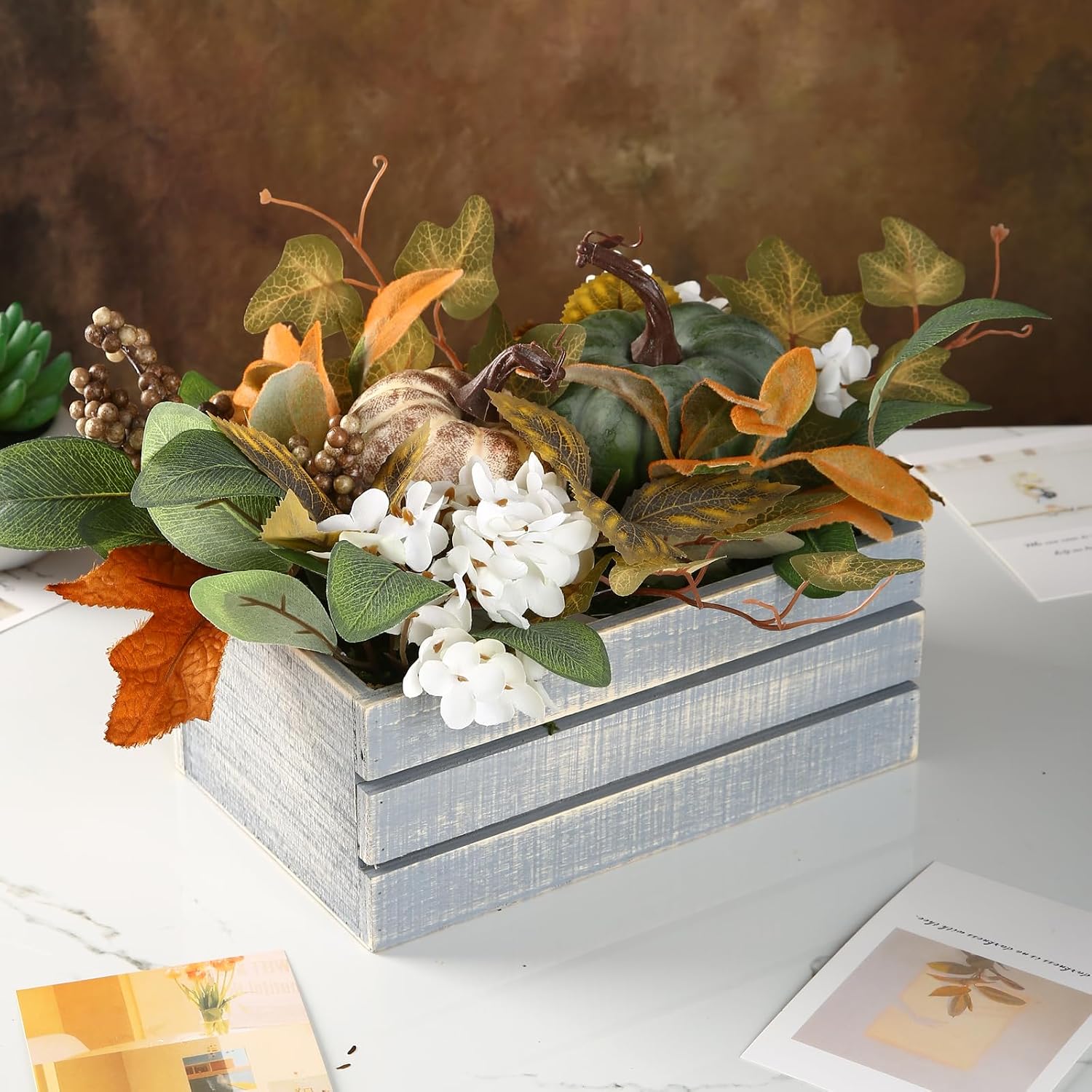 Amazon.com: CIR OASES Fall Table Centerpieces Artificial Fall Leaves ...
