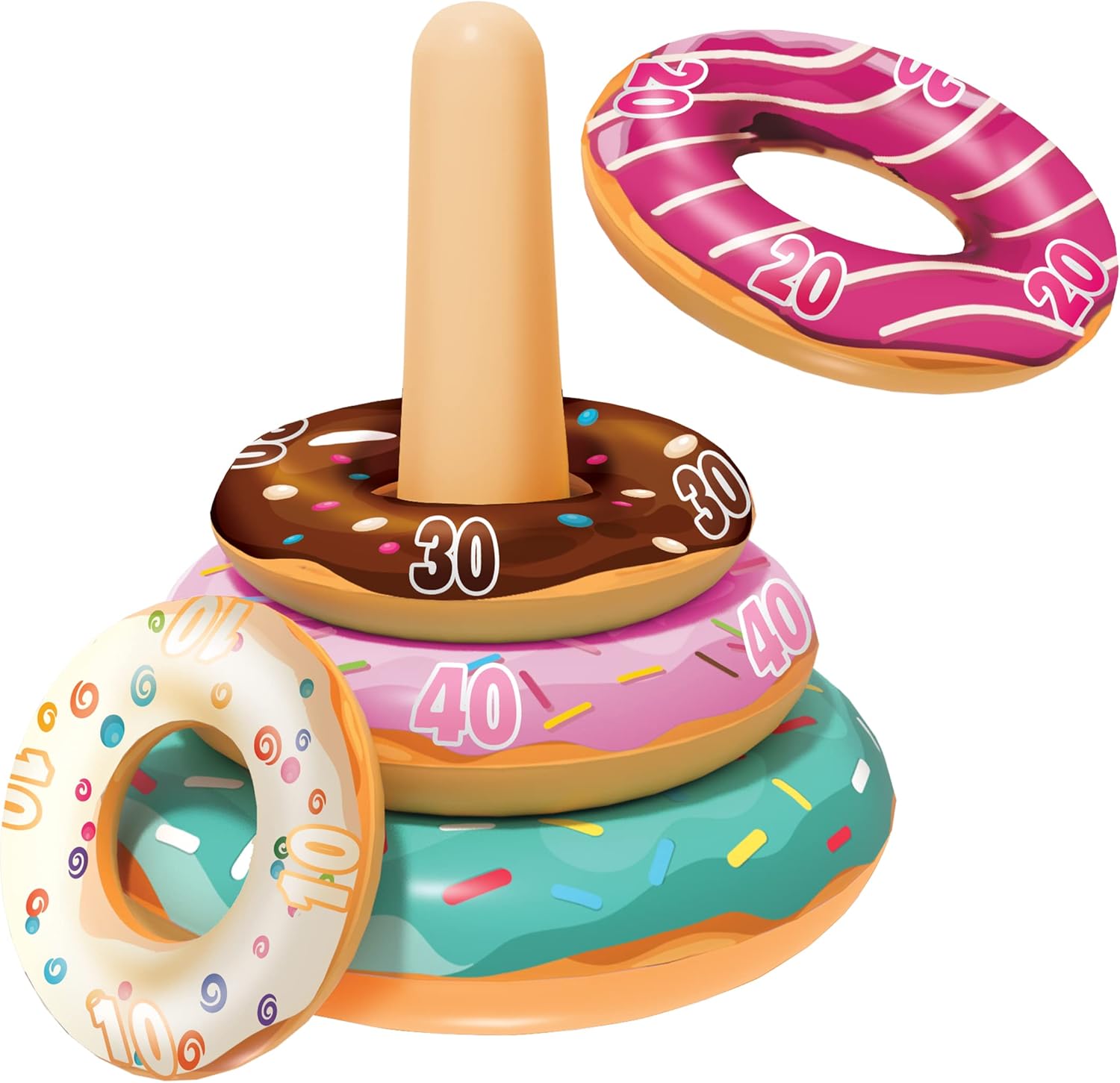 Swimming Pool Ring Toss Games – Toss Water Toys Pool Float Game for ...