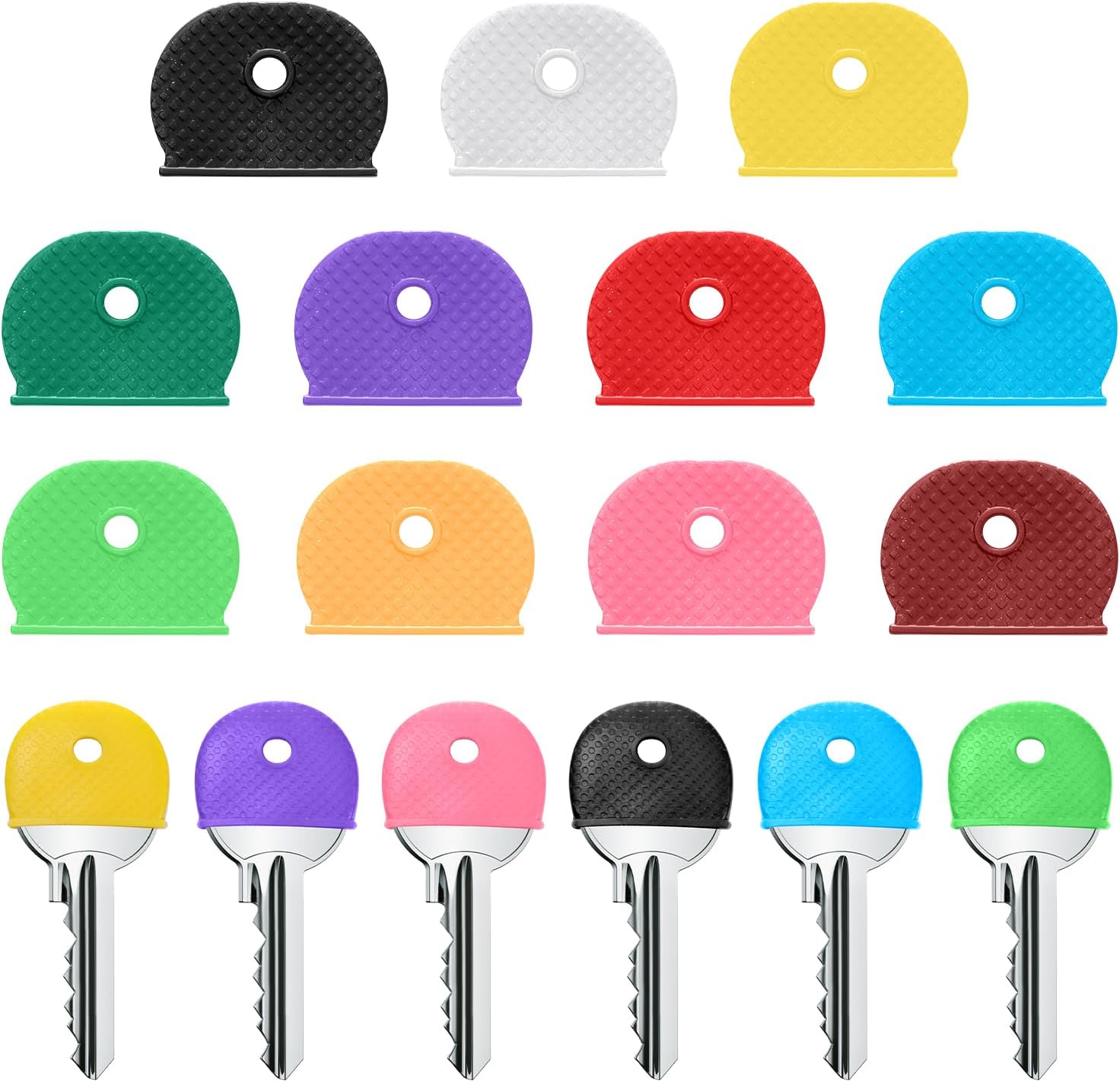 Amazon.com : 11pcs Key Covers Key Caps - Key Tags Silicone Key Cover ...