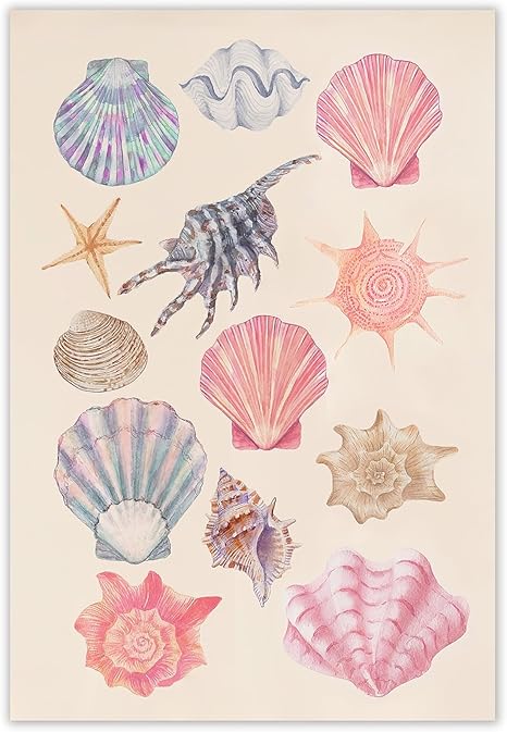 Amazon.com: Preppy Coastal Cowgirl Wall Art Pink Beachy Poster Trendy ...