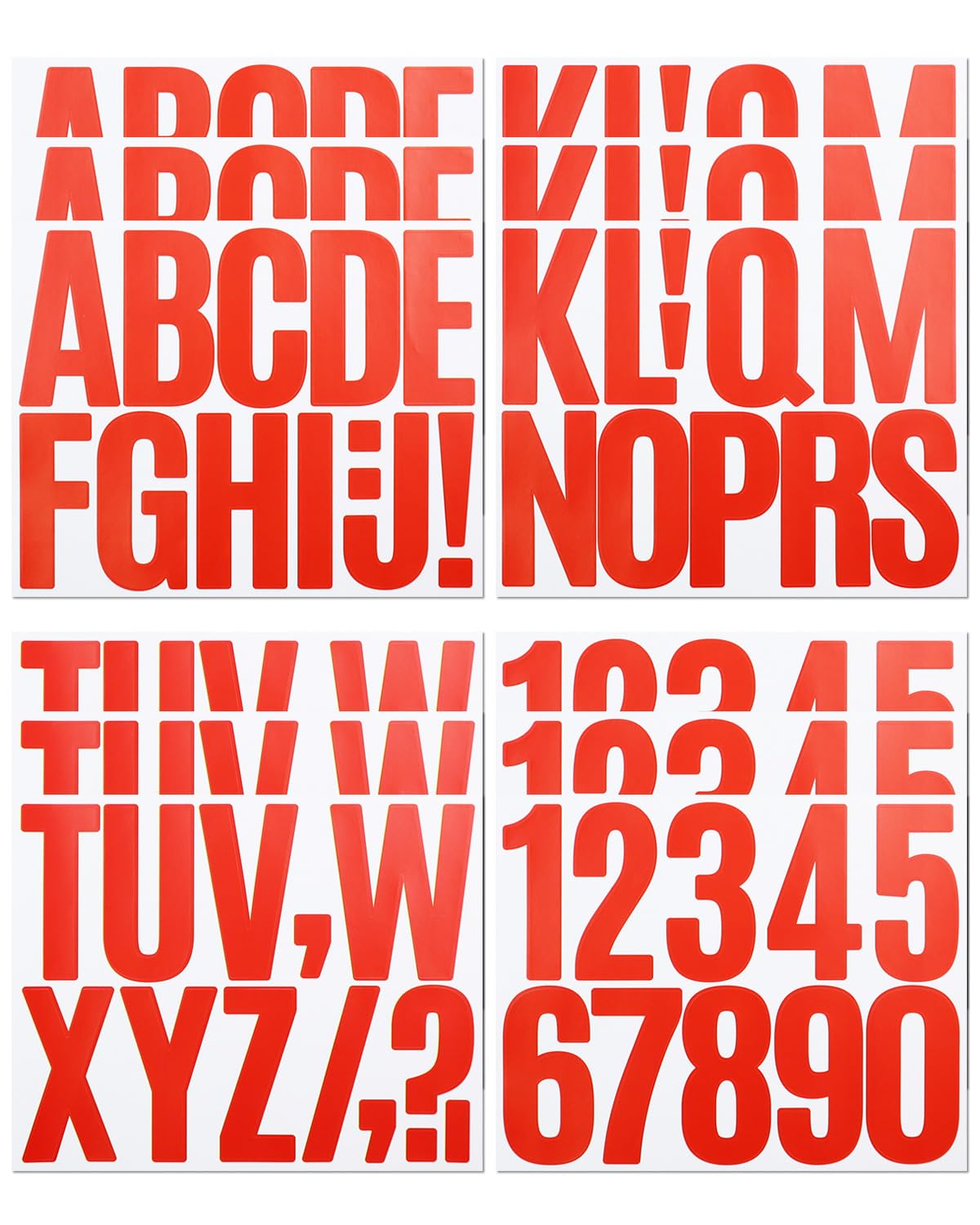 Amazon.com: 3 Inch Letter Stickers, 138 Pieces Self Adhesive Alphabet ...