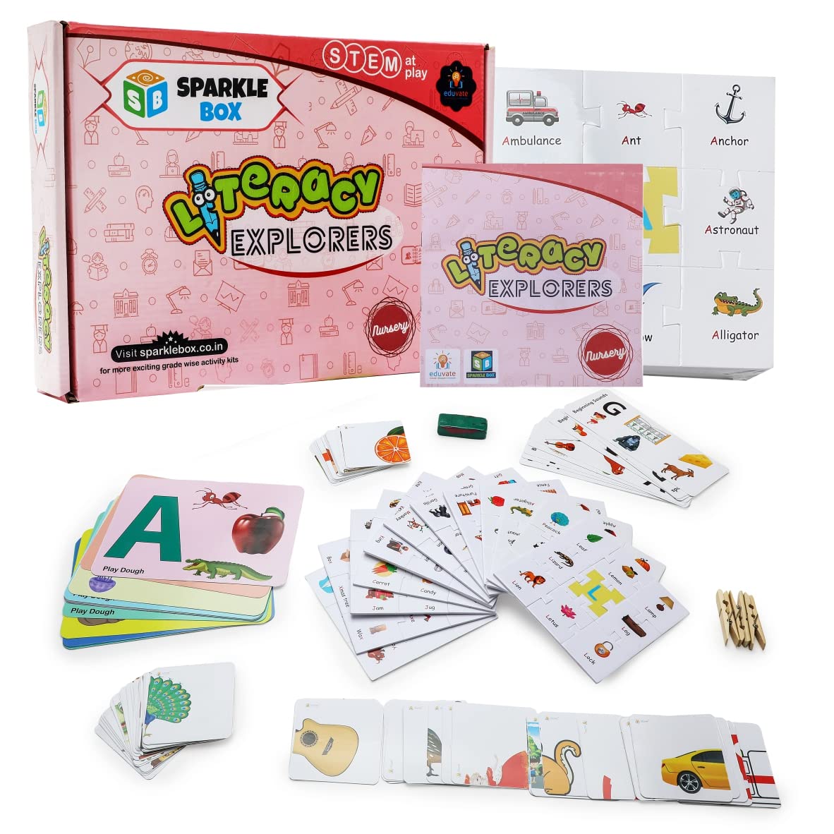 Buy Sparklebox Early ABCD Learning Preschool Yellow Kit for Kids ...