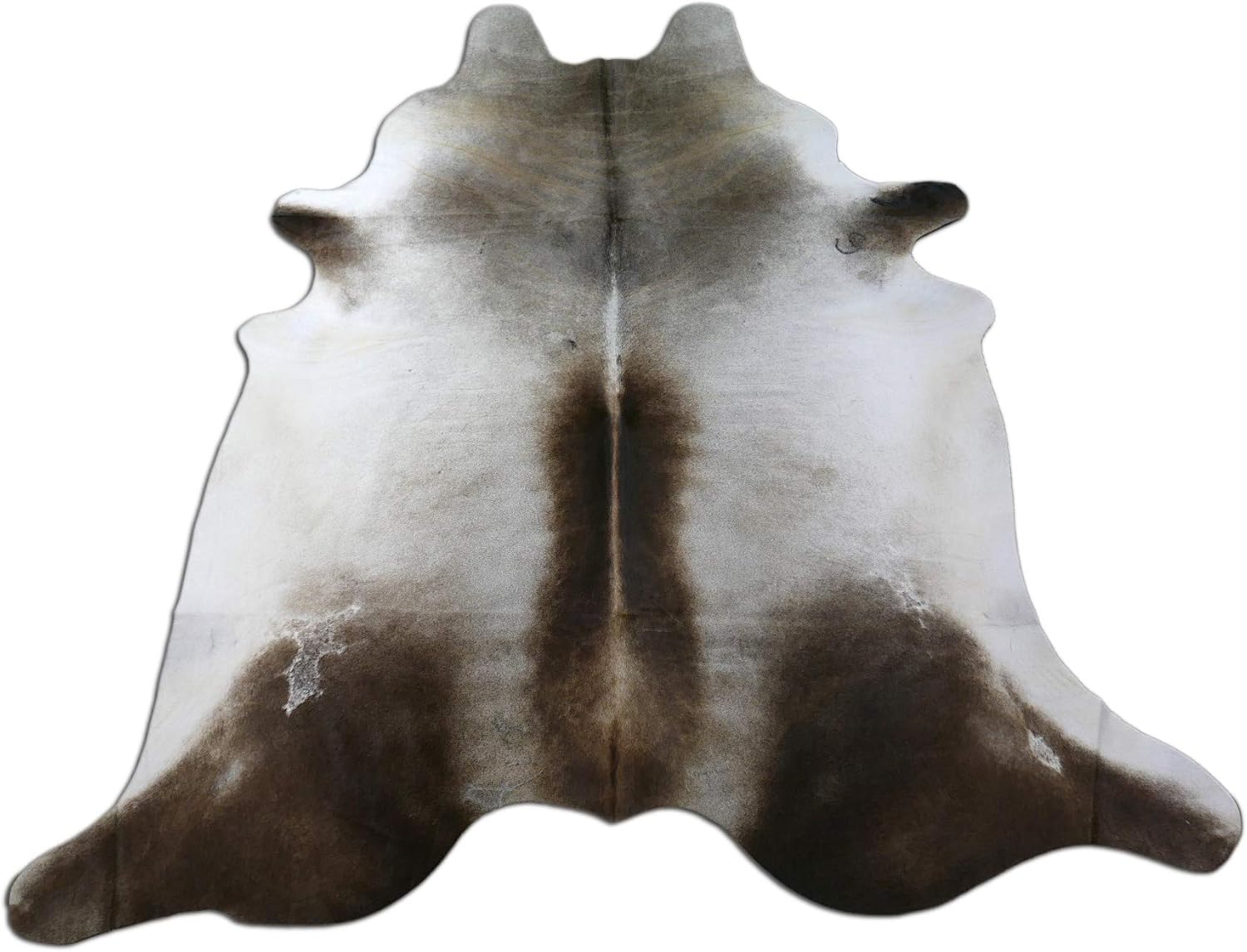 Amazon.com: Small Cowhide Rug Grey Beige Cow Hide Cow Skin Hair On ...