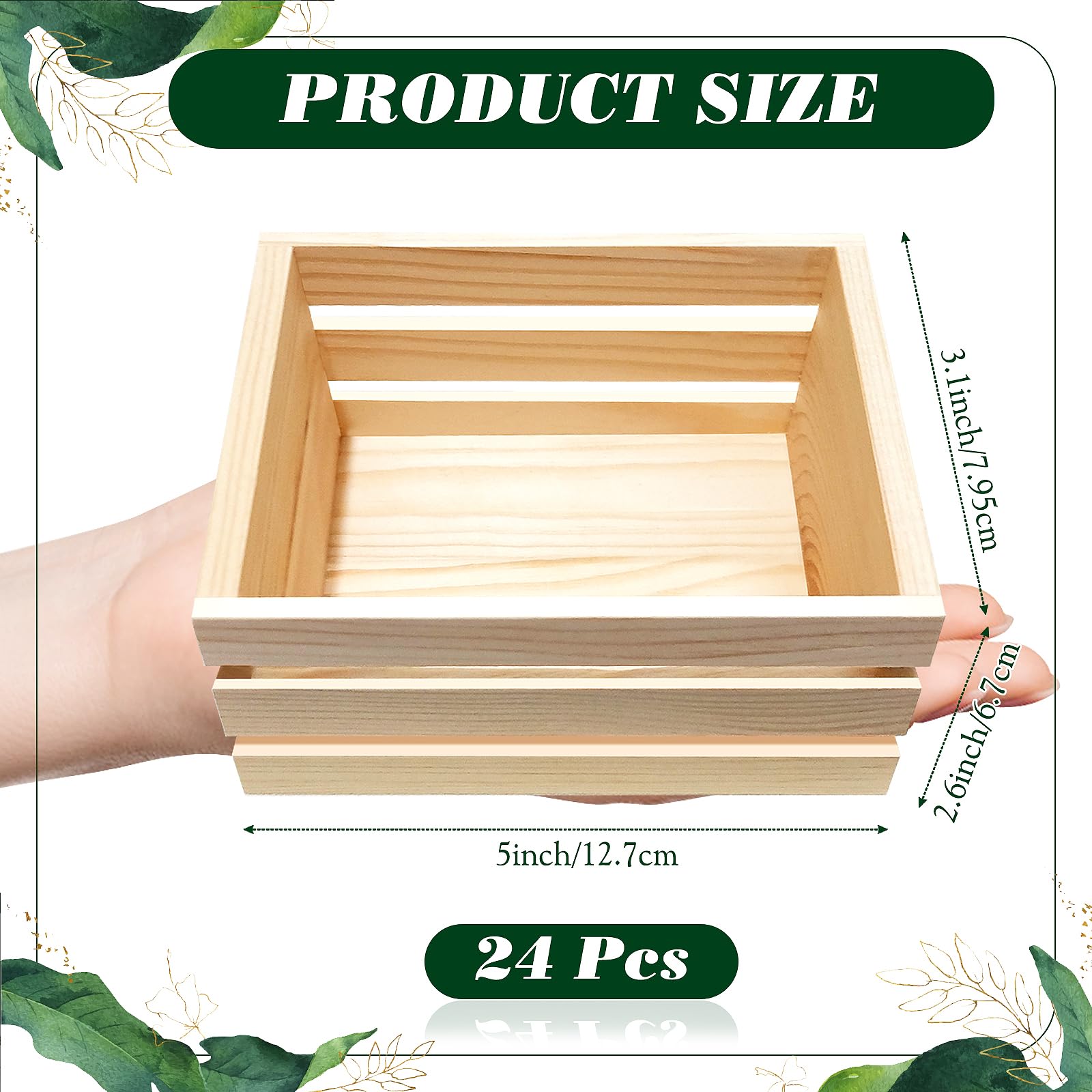 Tiny Wood Crates For Crafts