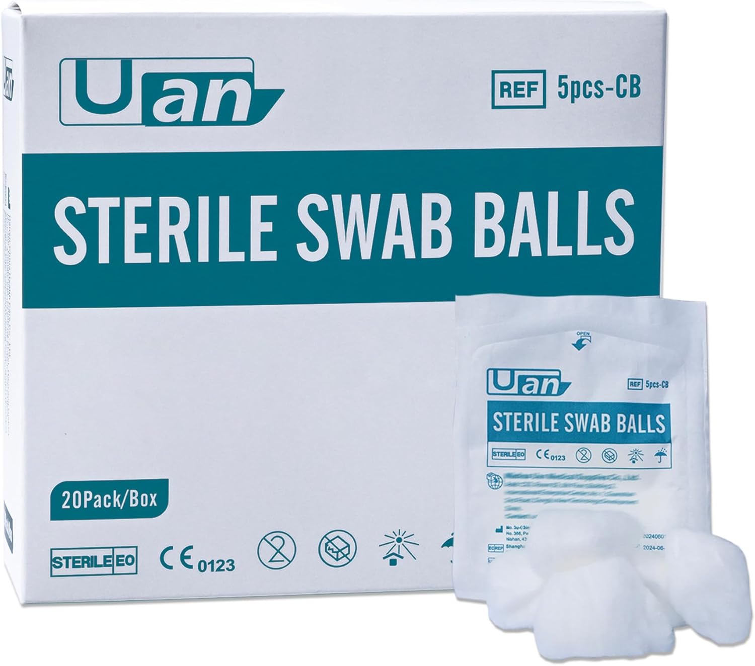 Cotton Sterile Wound Care Swabs - Individually Packaged, Sterilized ...