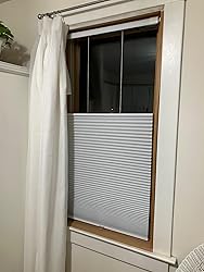 Amazon.com: Changshade No Drill Custom Top Down Bottom Up Cellular Shades, No Tools Blackout ...