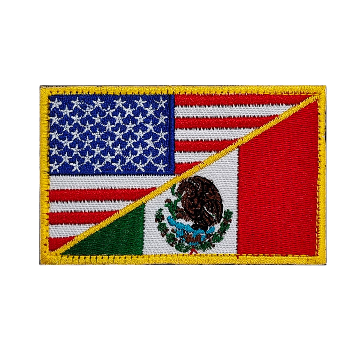 Amazon.com: USA American United State Flag and Mexico Flag Patch ...