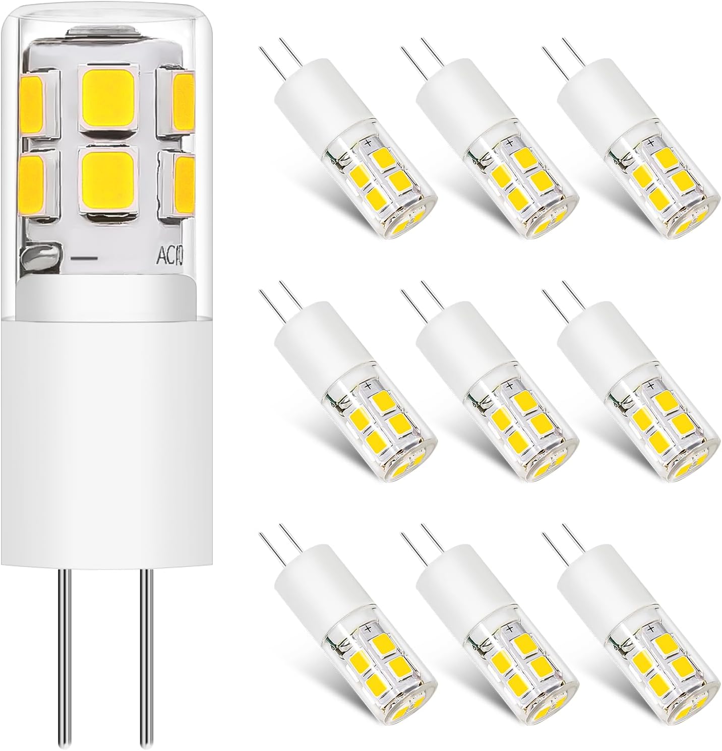 I-SHUNFA G4 LED Bulb AC 120V Cool White 10 Pack - Amazon.com