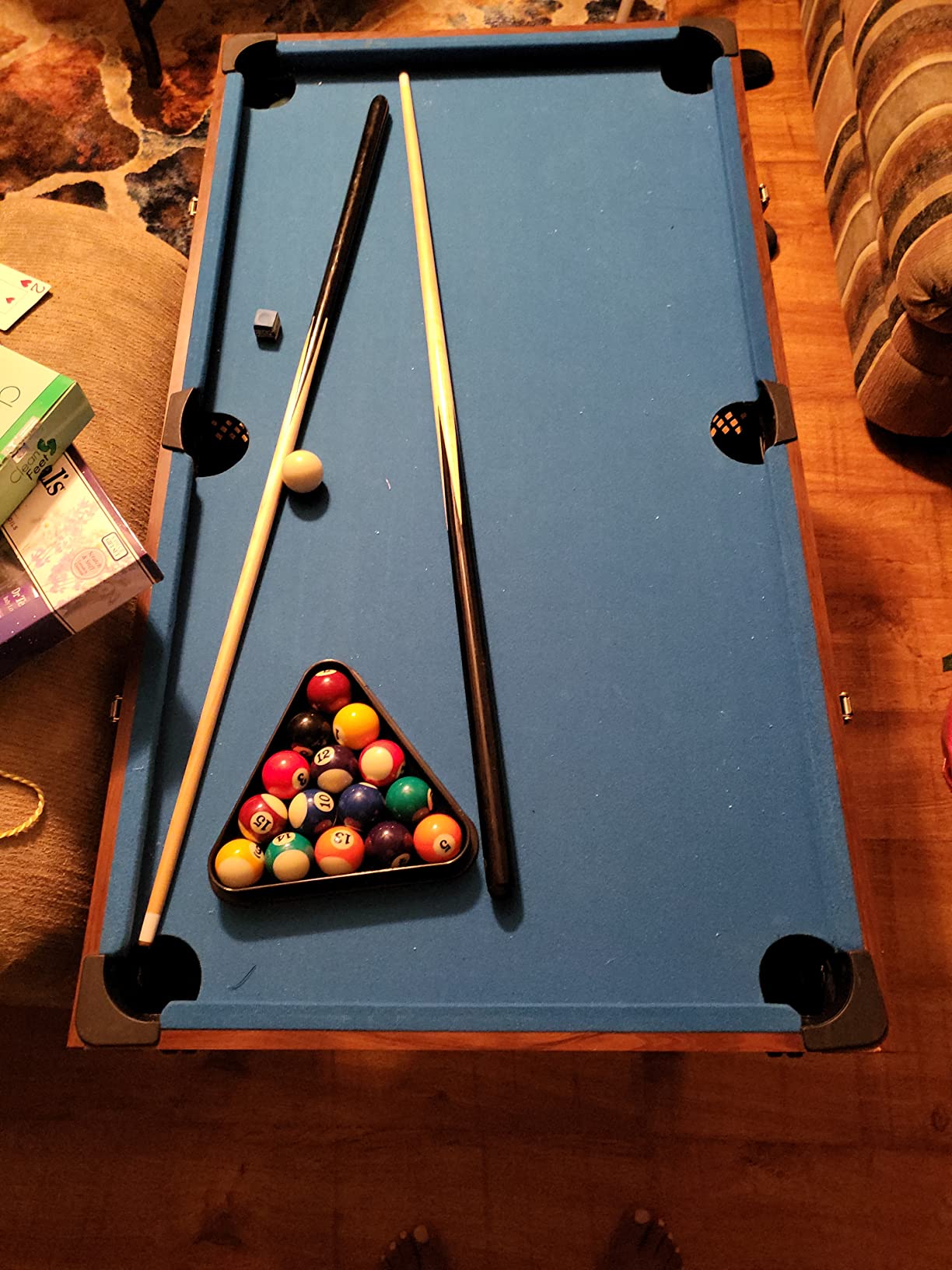 Amazon.com : tegongse 16Pcs Small Tabletop Pool Table Balls, Small Pool ...