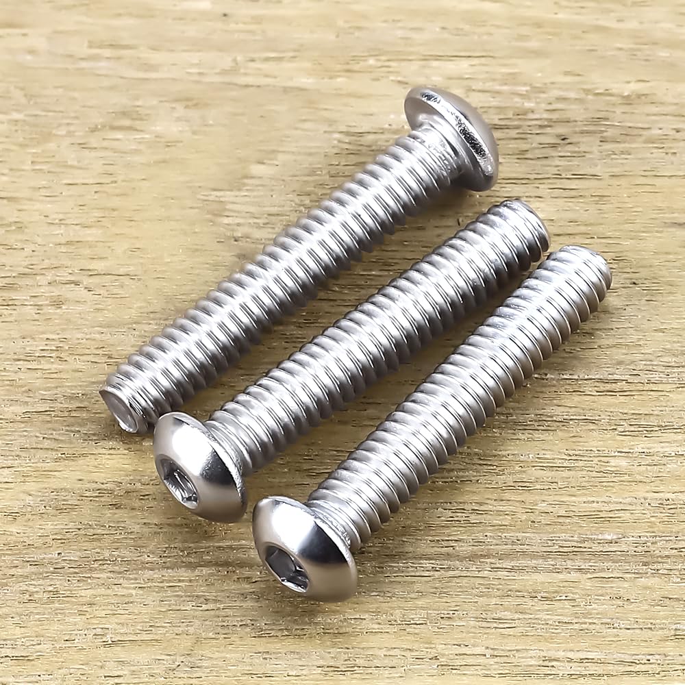 Snapklik.com : 3/8-16 X 2 Button Head Socket Cap Bolts Screws