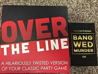 Amazon.com: Over The Line Party Game- A Hilarious Acting and Drawing ...