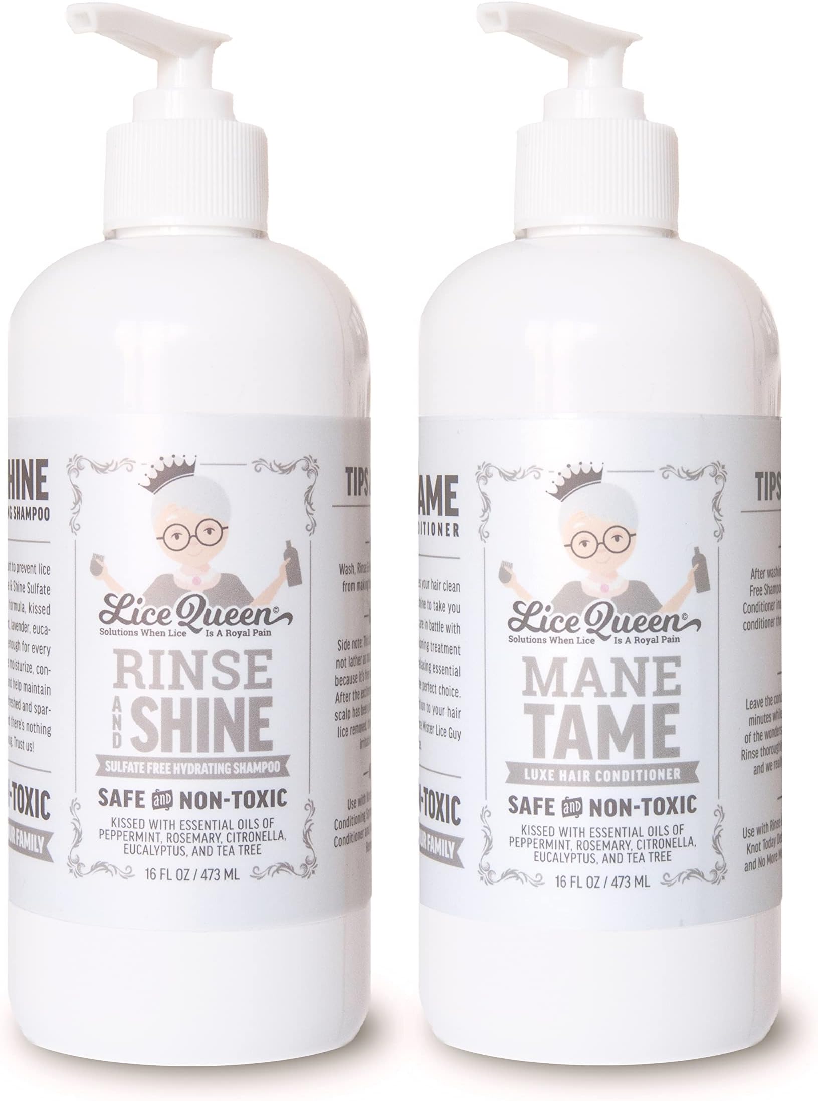 Amazon.com : Lice Queen Shampoo and Conditioner | Head Lice Prevention ...