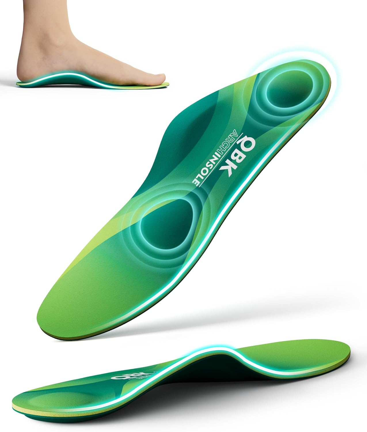 Orthotic Insoles, QBK Arch Support Insoles with Achilles Tendonitis ...