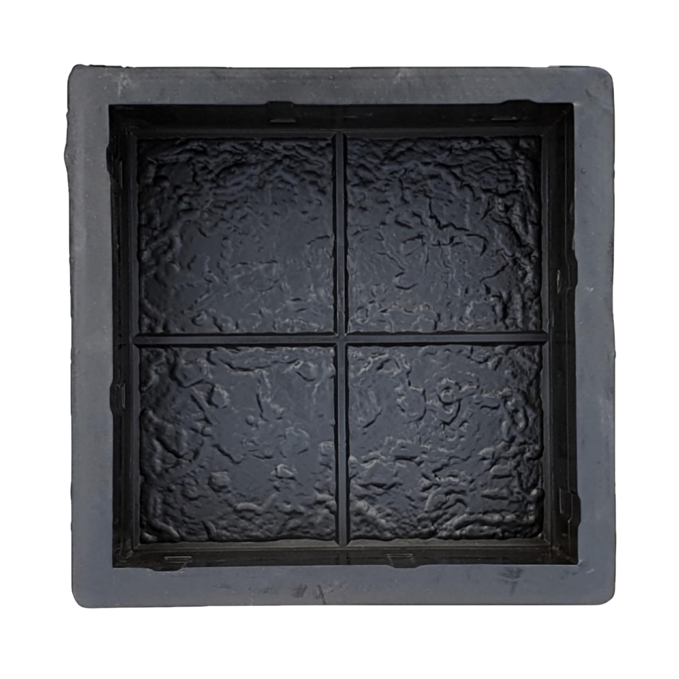 Buy Reyal Black 8x8 Four Square Paver Block Mould 60mm (PVC) Rubber ...